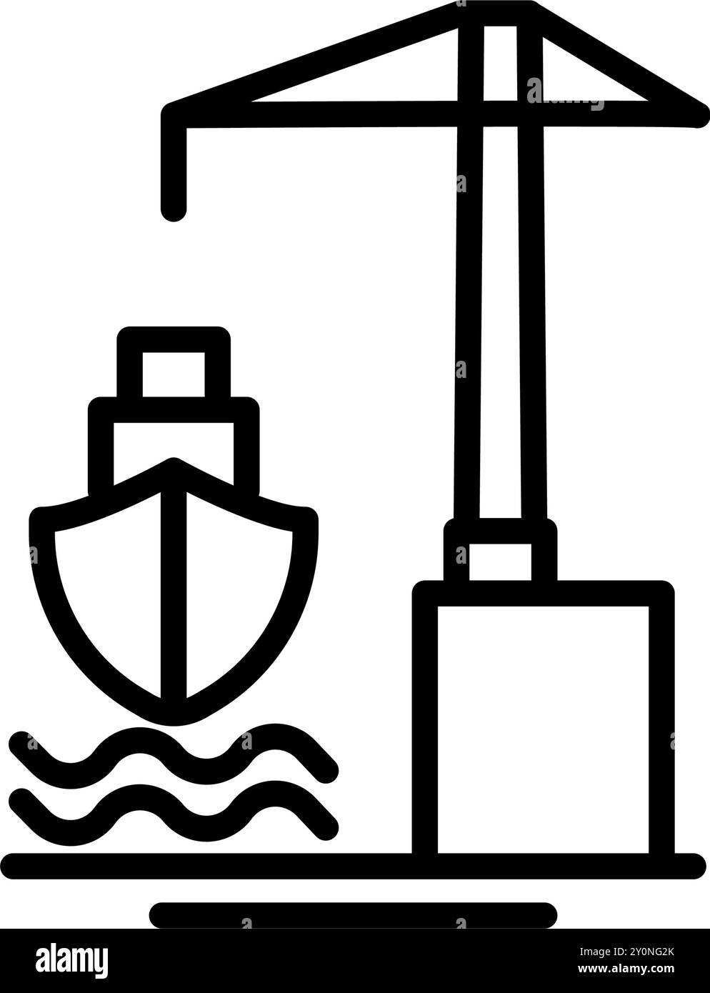 Icon Building harbor symbols editable file Stock Vector Image & Art - Alamy