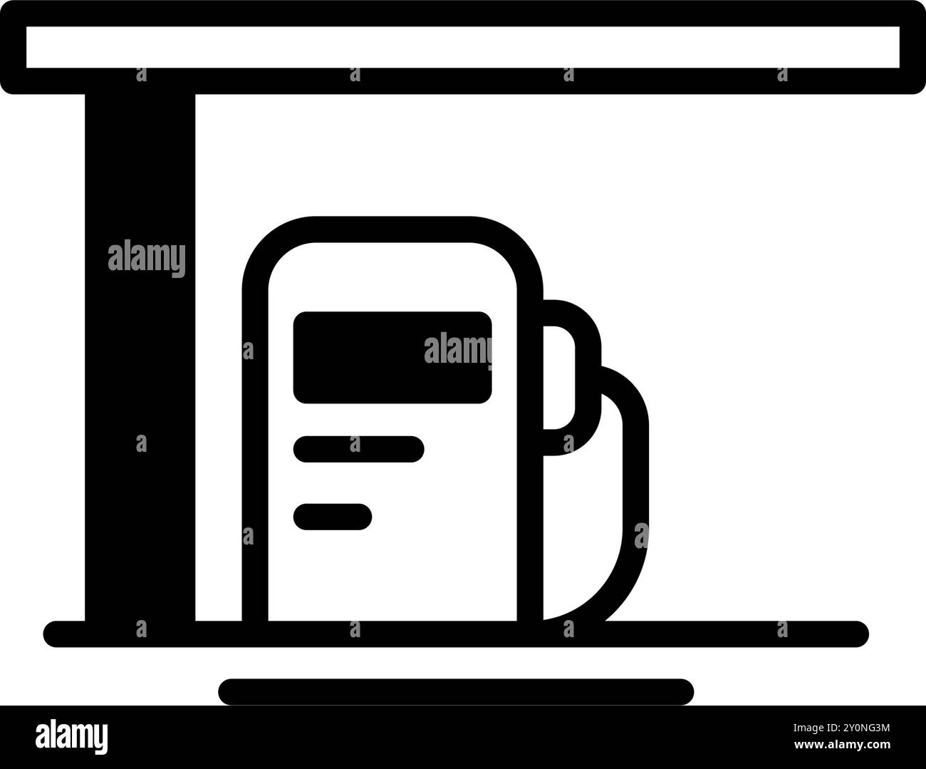 Icon Building gas station fuel symbols editable file Stock Vector Image & Art - Alamy