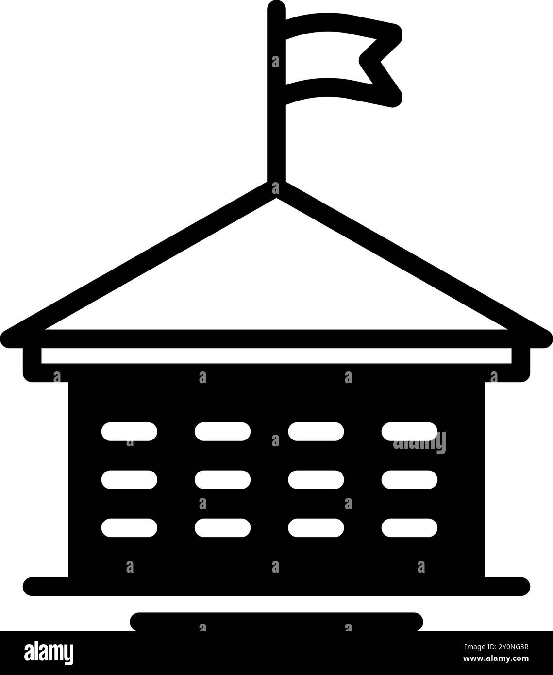 Icon Building School or university symbols editable file Stock Vector ...