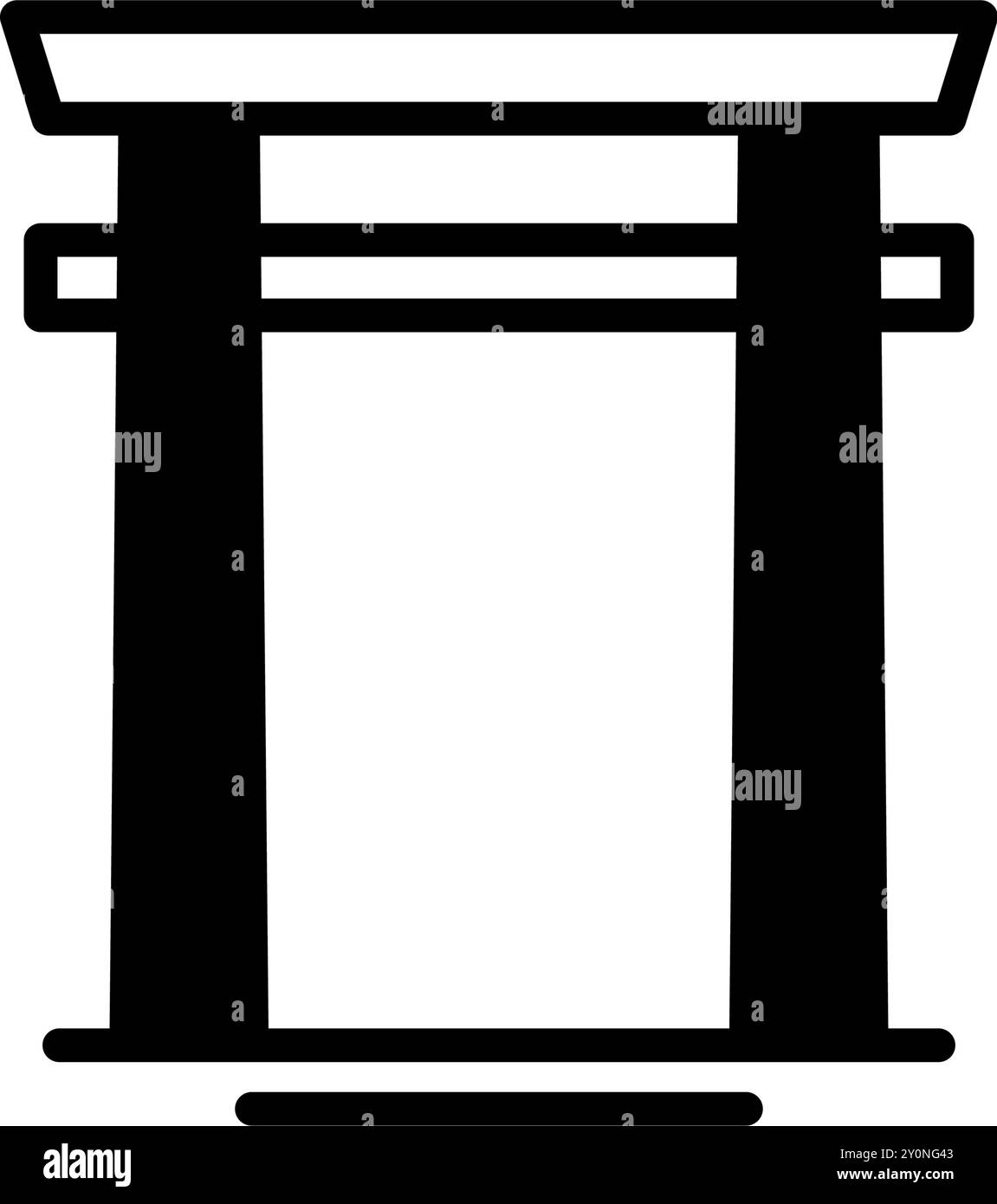 Icon Building japan big gate symbols editable file Stock Vector Image ...