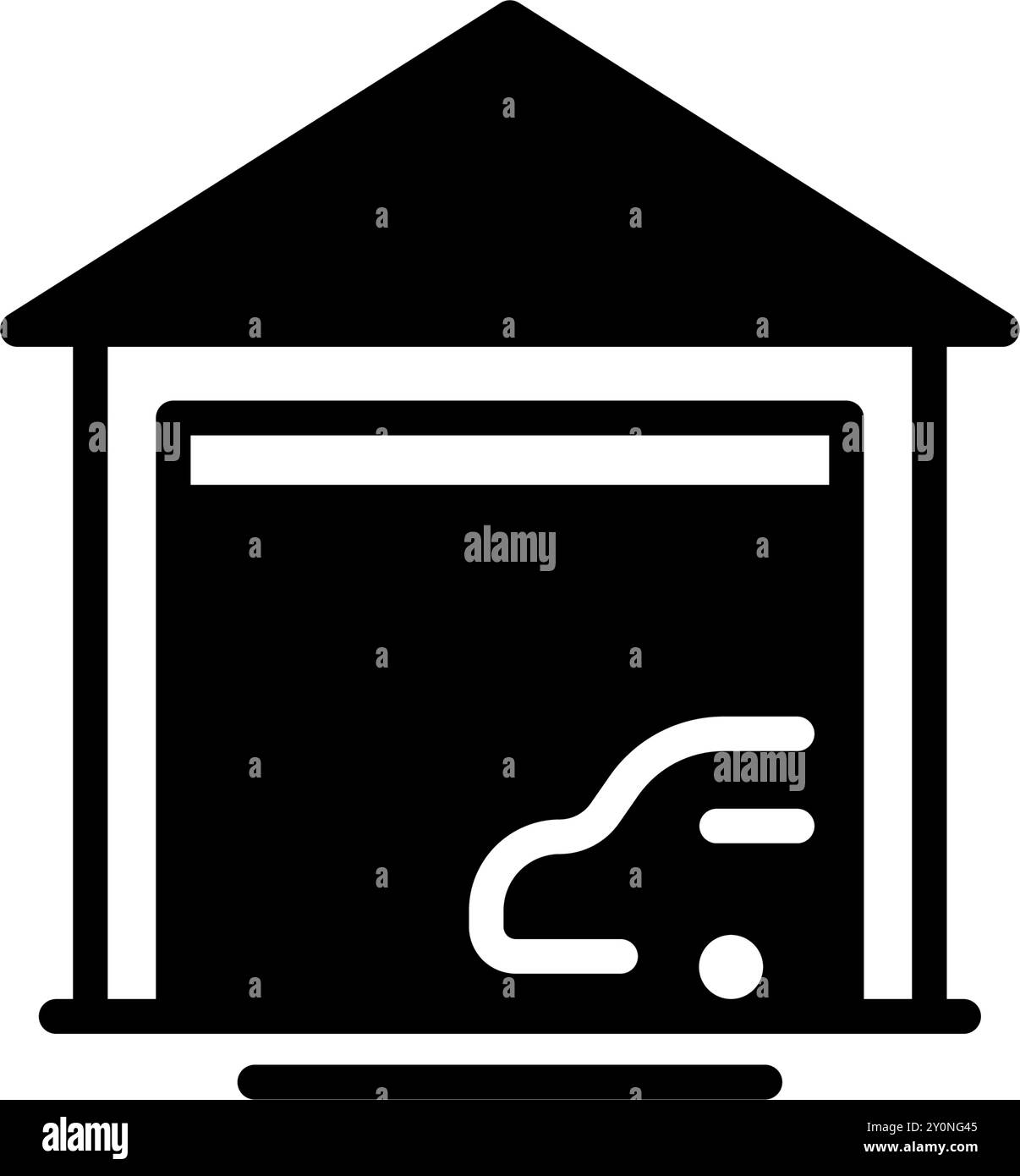 Icon Building car garage symbols editable file Stock Vector Image & Art ...