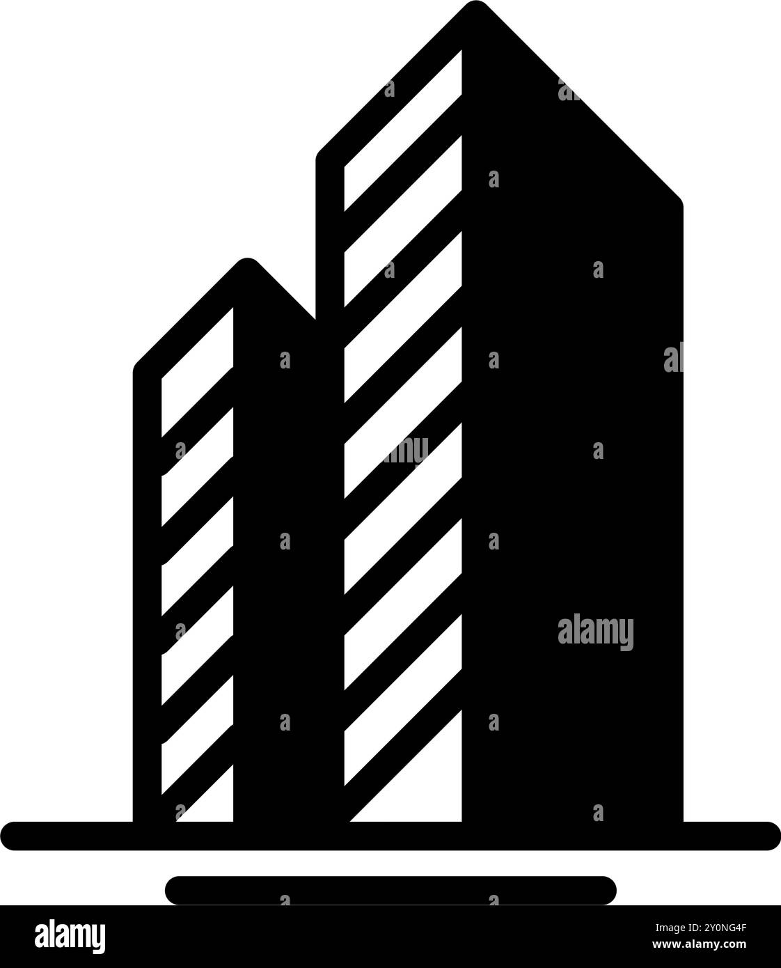 Icon Building Skyscaper symbols editable file Stock Vector Image & Art ...