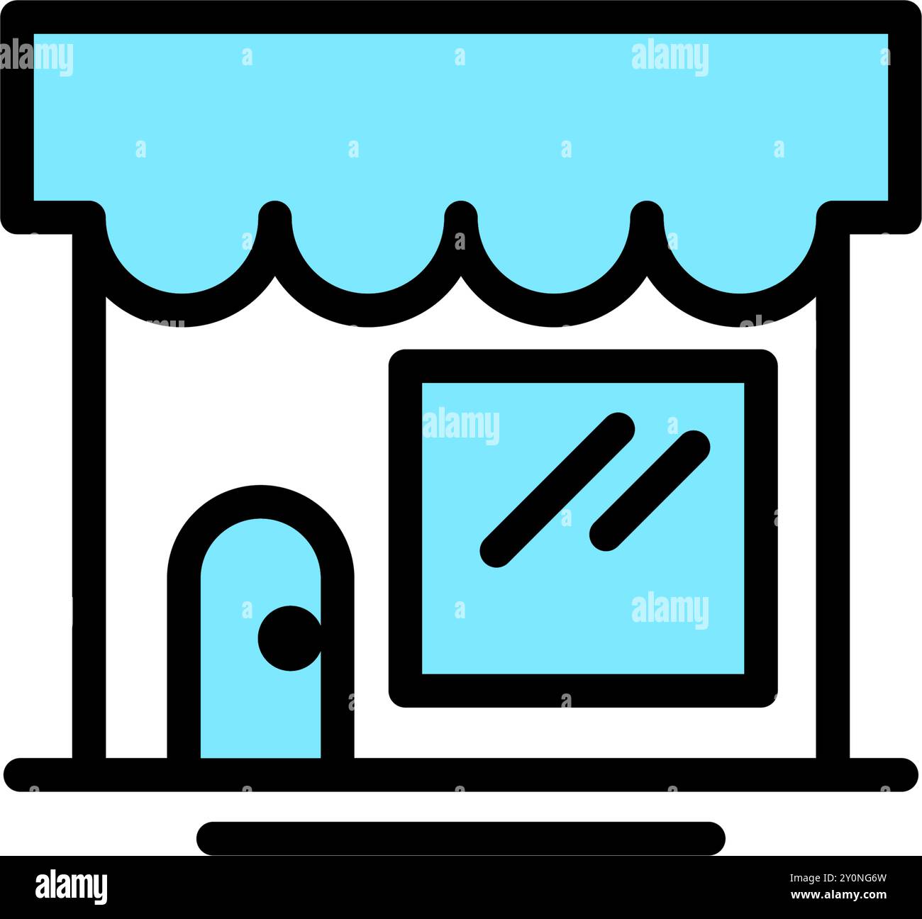 Icon Building Store or mall symbols editable file Stock Vector Image ...