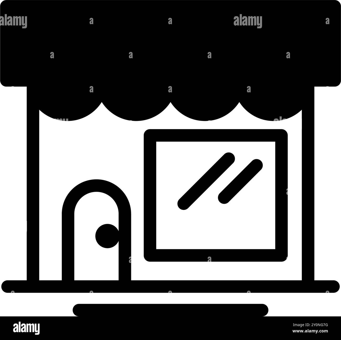 Icon Building Store or mall symbols editable file Stock Vector Image ...