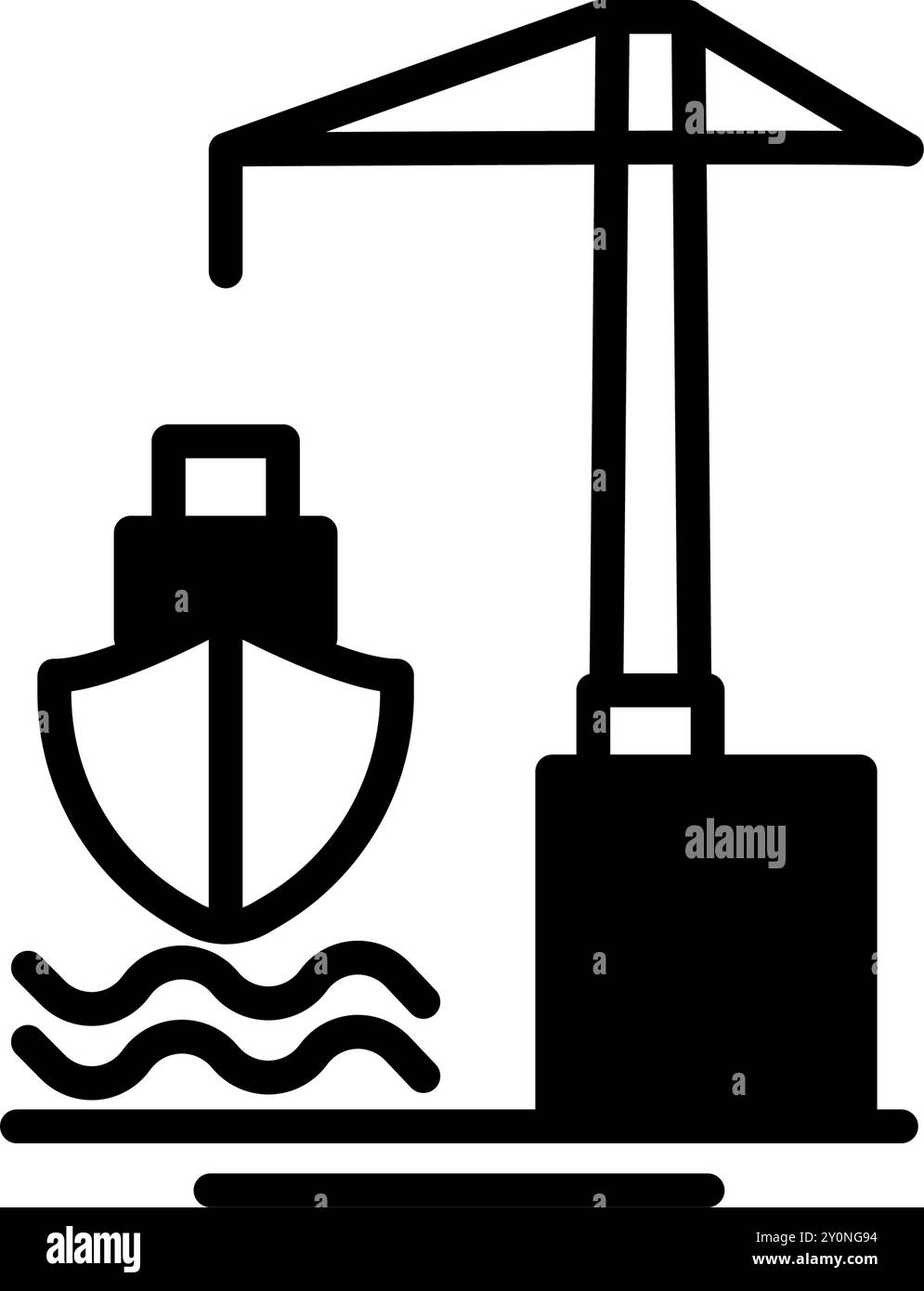 Icon Building harbor symbols editable file Stock Vector Image & Art - Alamy