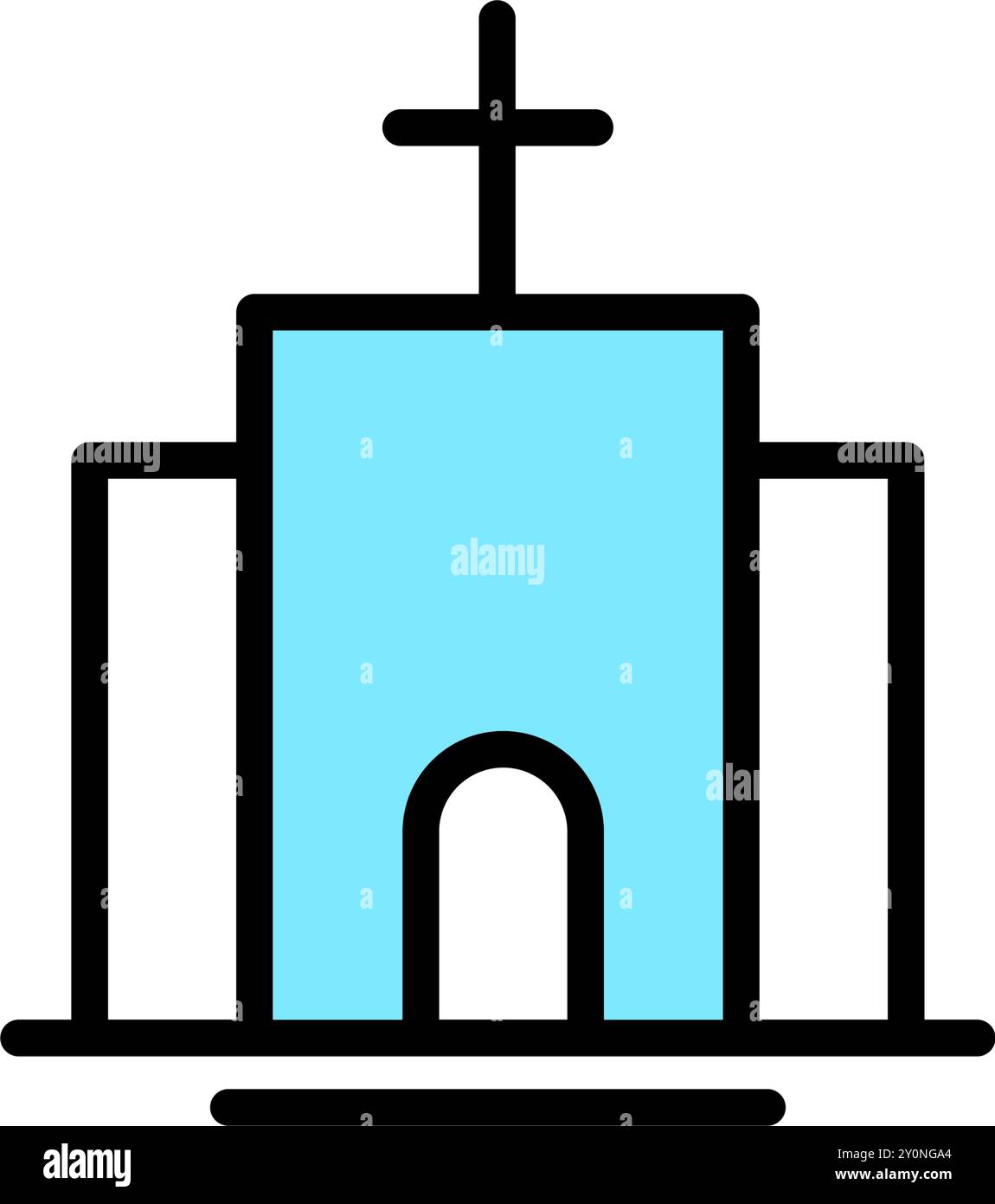 Icon Building church christian symbols editable file Stock Vector Image ...