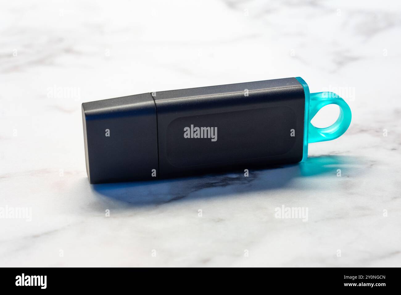 USB drive lying securely on the desk, ready for use, blending ...