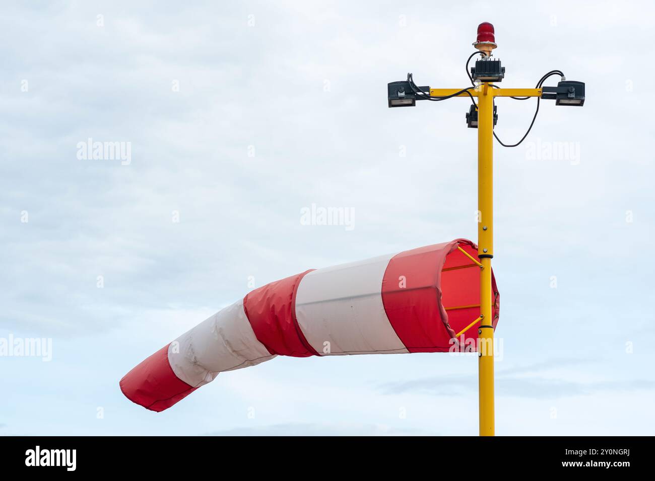 windsock, meteorological, instrument that used as an indicator of wind ...