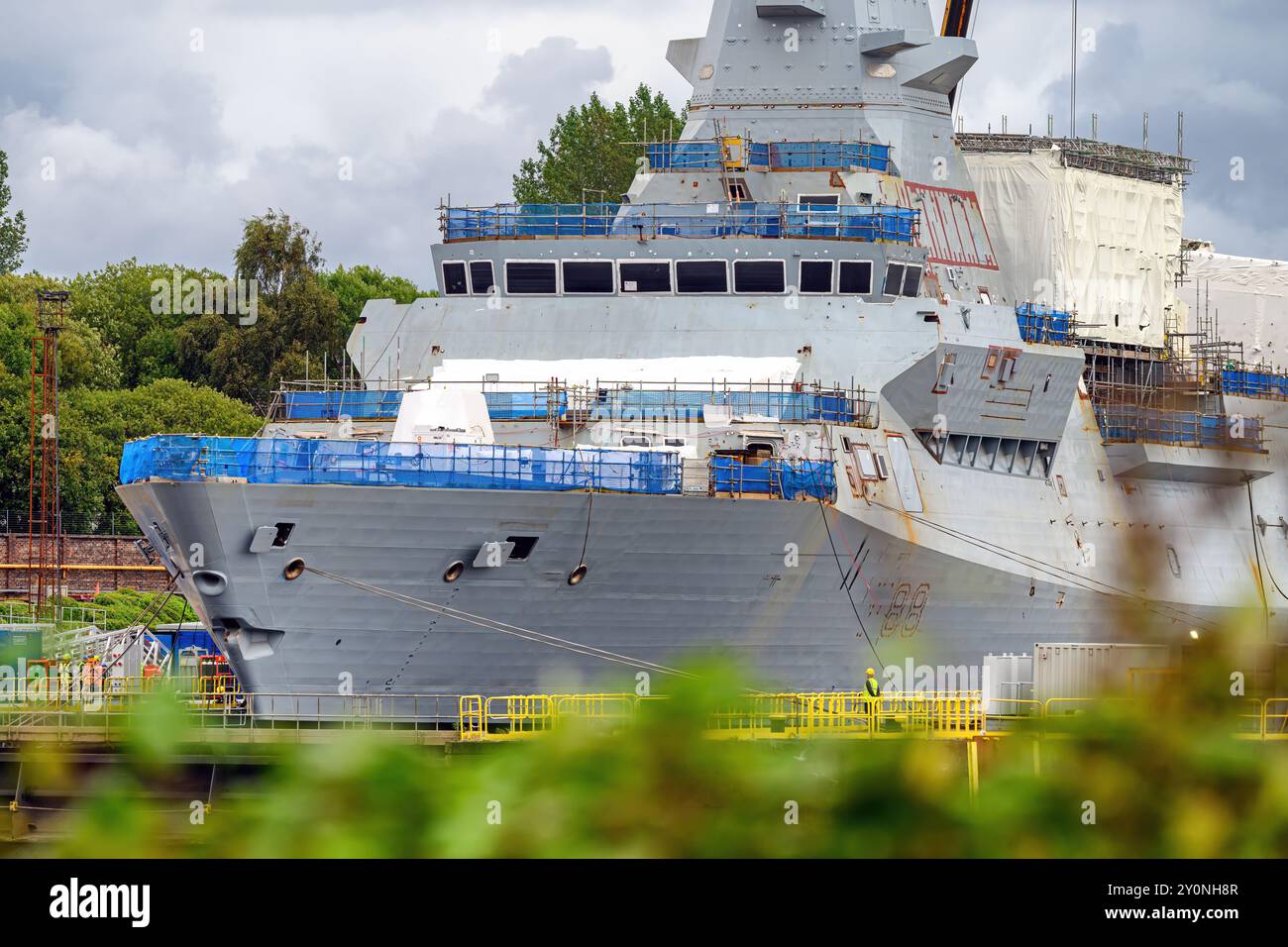 The future HMS Glasgow (F88) is the first of eight Type 26 frigates ...