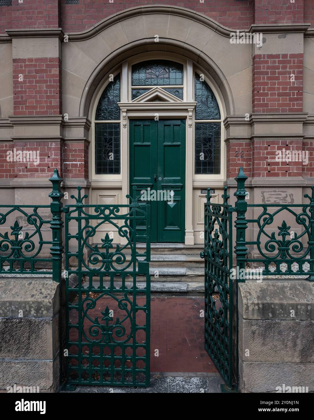 Front exterior view of a building in the City of Hobart, capital of ...