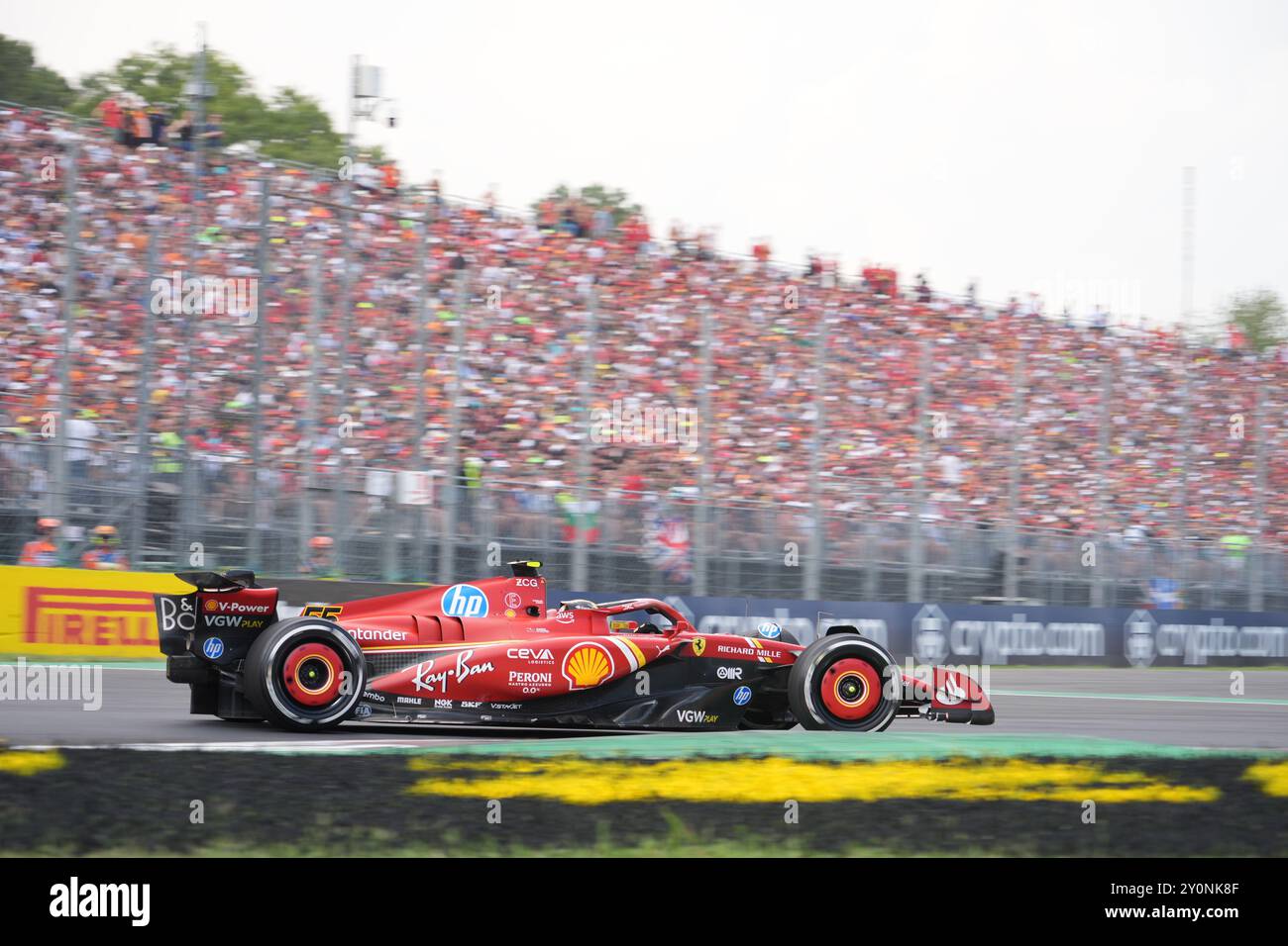 Monza, Italy. 1 Sep, 2024. Carlos Sainz Jr. of Spain driving the (55 ...