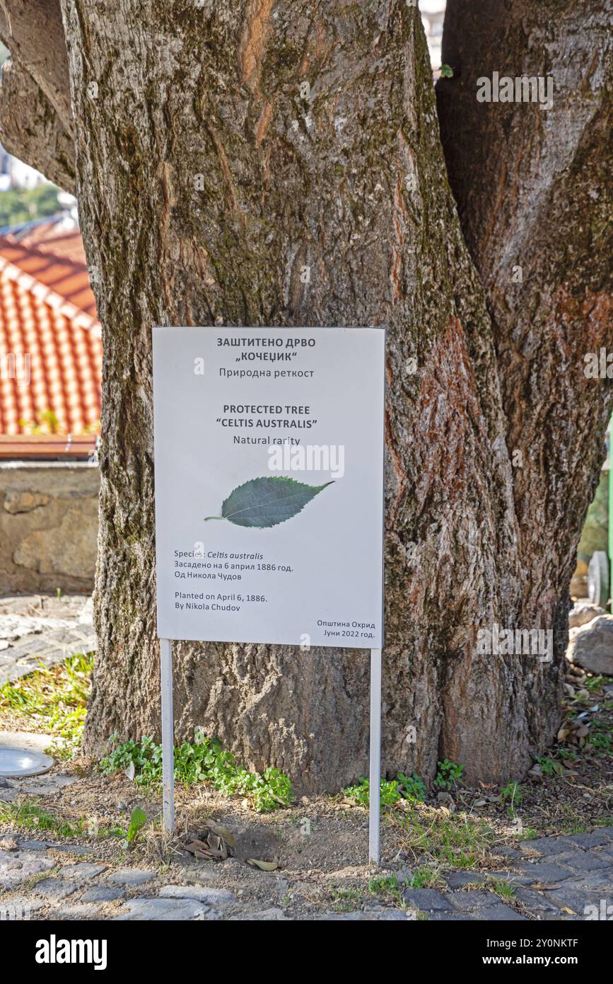 Ohrid, North Macedonia - October 23, 2023: Information Sign Board ...