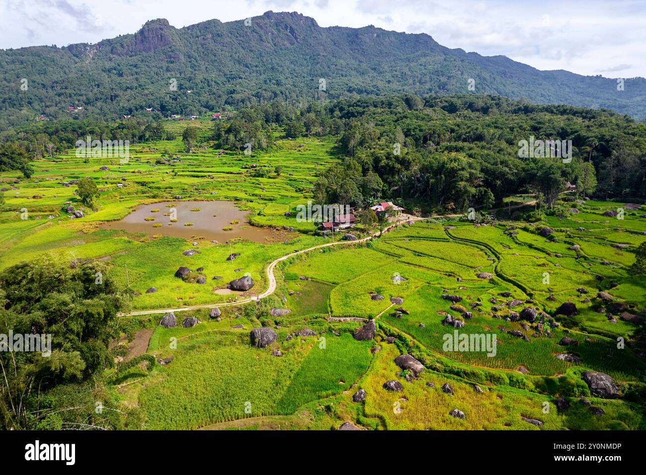 Spectacular landscape of Batutumonga area in Tana Toraja in Sulawesi ...