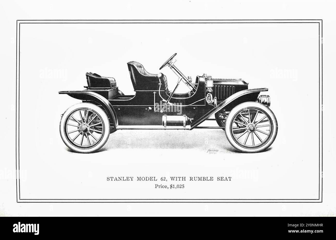 Stanley Steam Car Model 62 with Rumble Seat. Promotional Advertising ...
