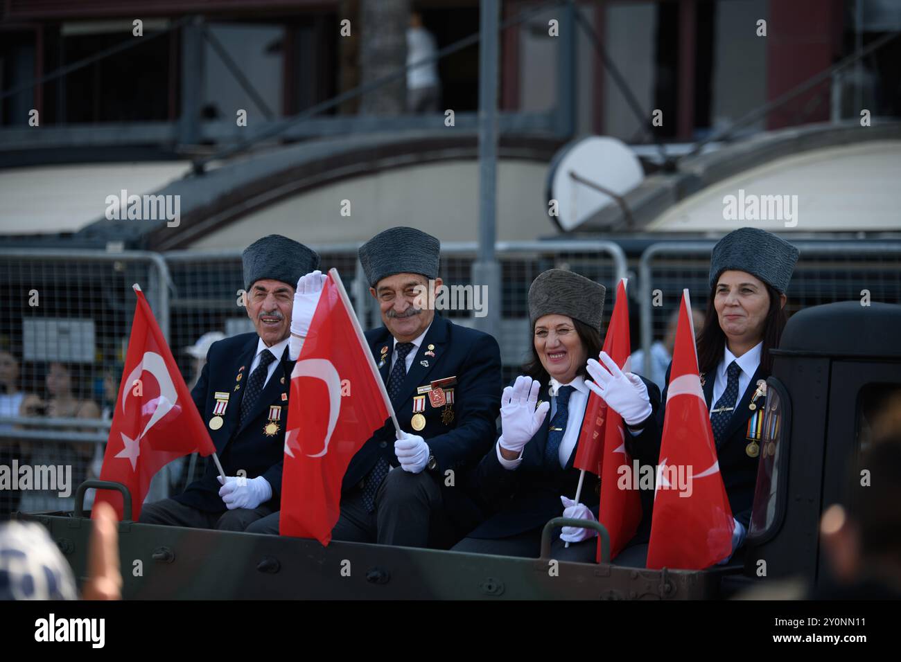 Izmir, Turkey - August 30 2024: During the Victory Day celebrations ...