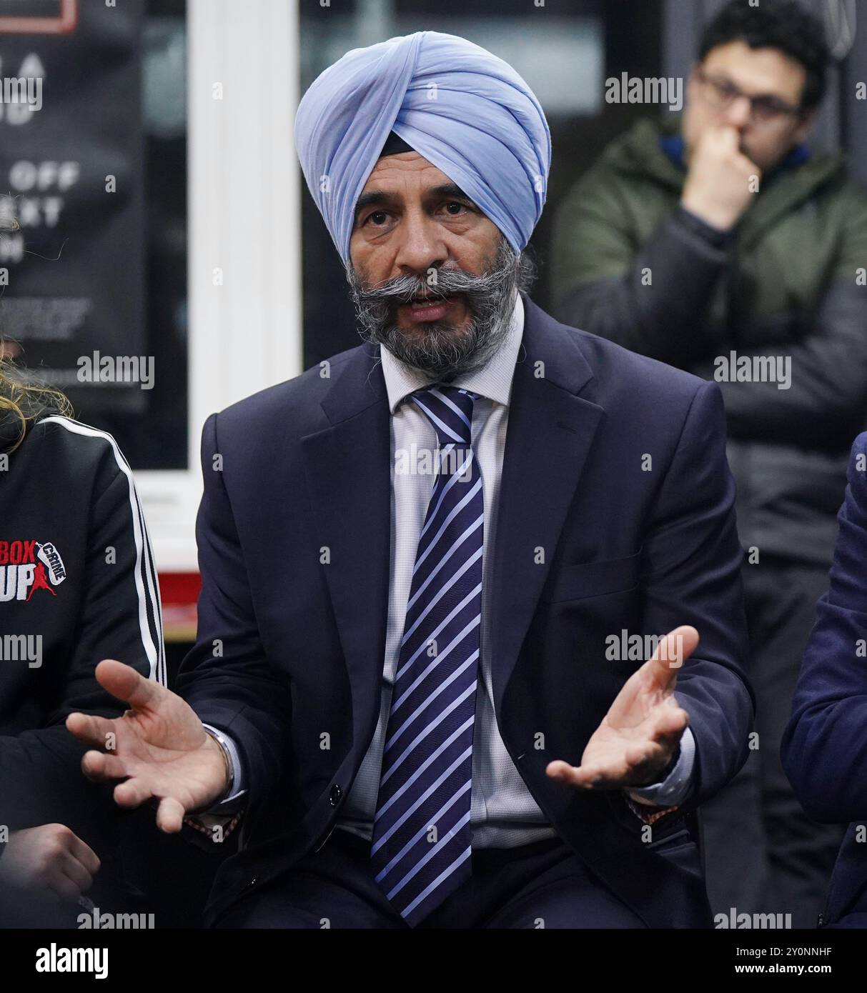 Councillor Jas Athwal, leader of Redbridge Council, during a visit to ...