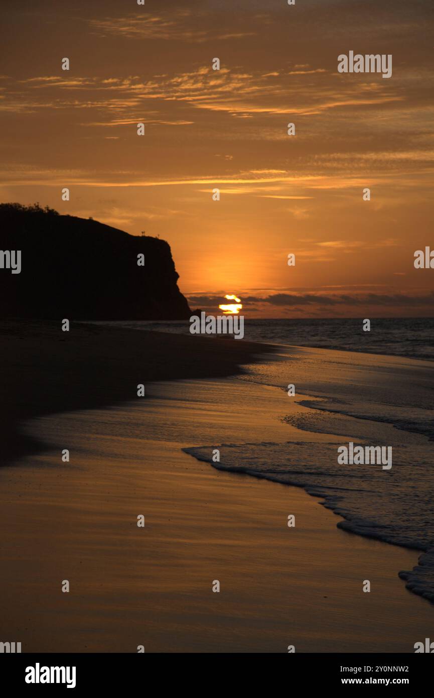 beautiful beach in Angola Africa sunset Stock Photo - Alamy