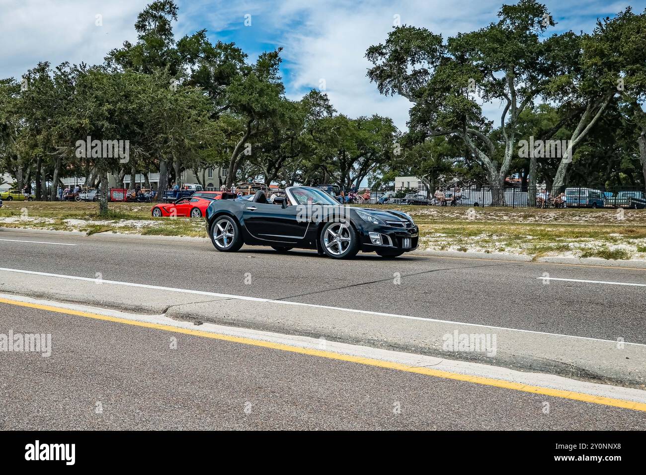 Gulfport, MS - October 07, 2023: Wide angle front corner view of a 2008 ...