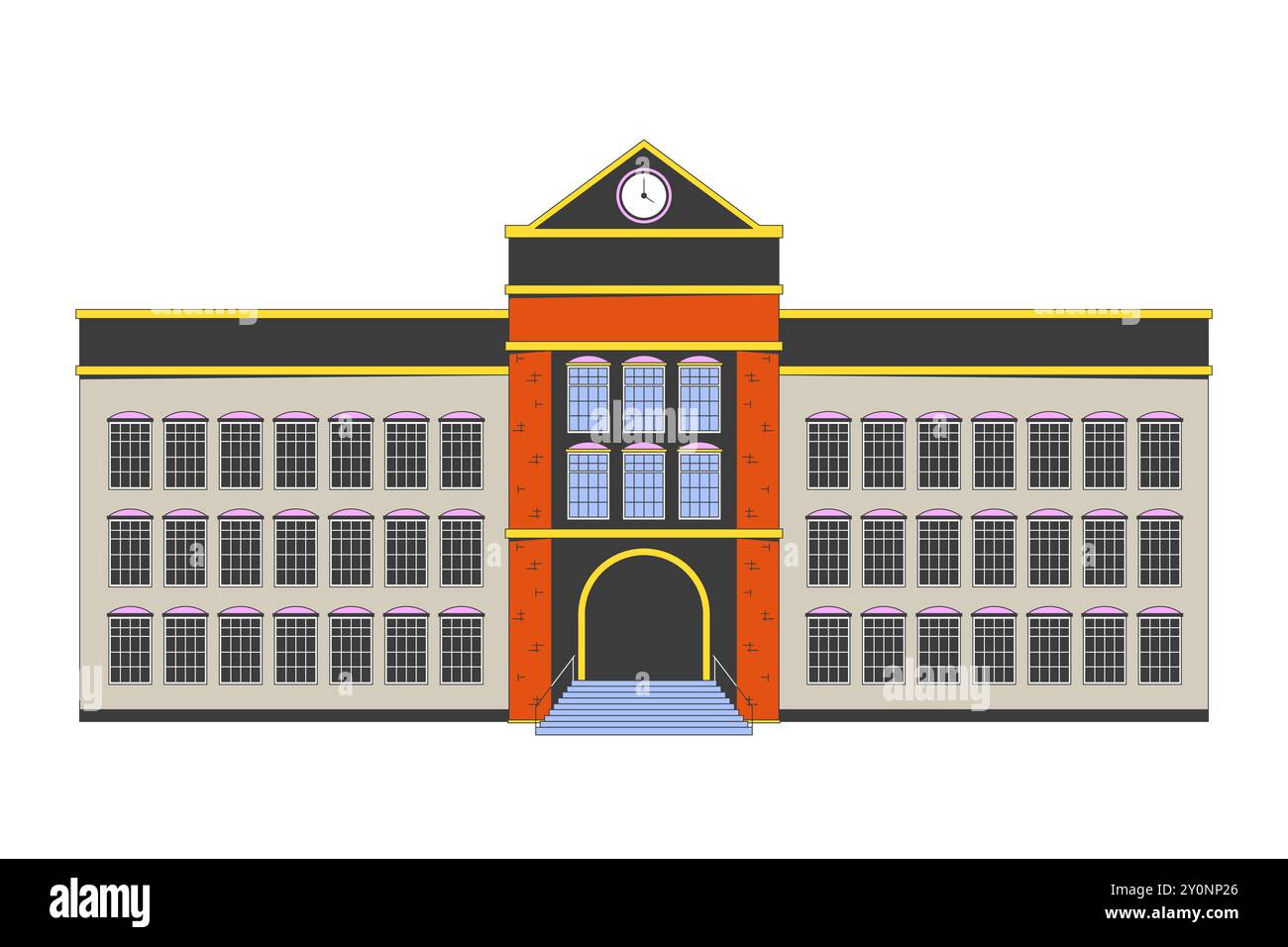 Primary school exterior Cut Out Stock Images & Pictures - Alamy