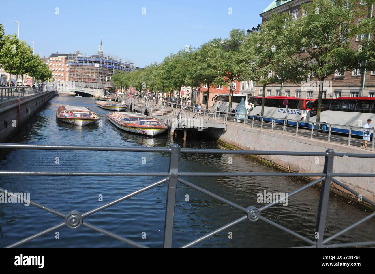 Copenhagen/ Denmark/03 September 2024/ Travelers boat ride canal tours ...
