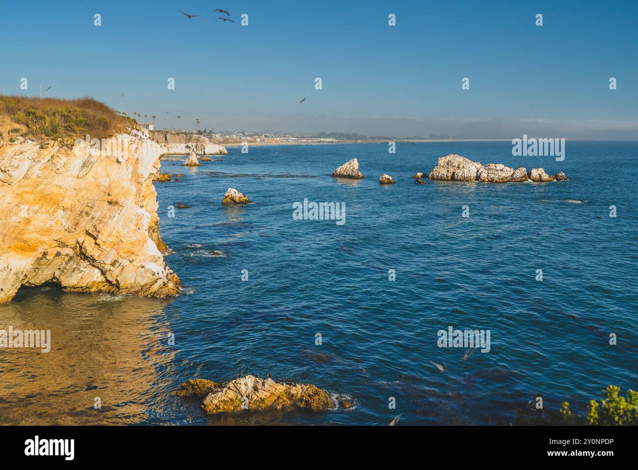 Flying above rocks cliffs waves hi-res stock photography and images - Alamy
