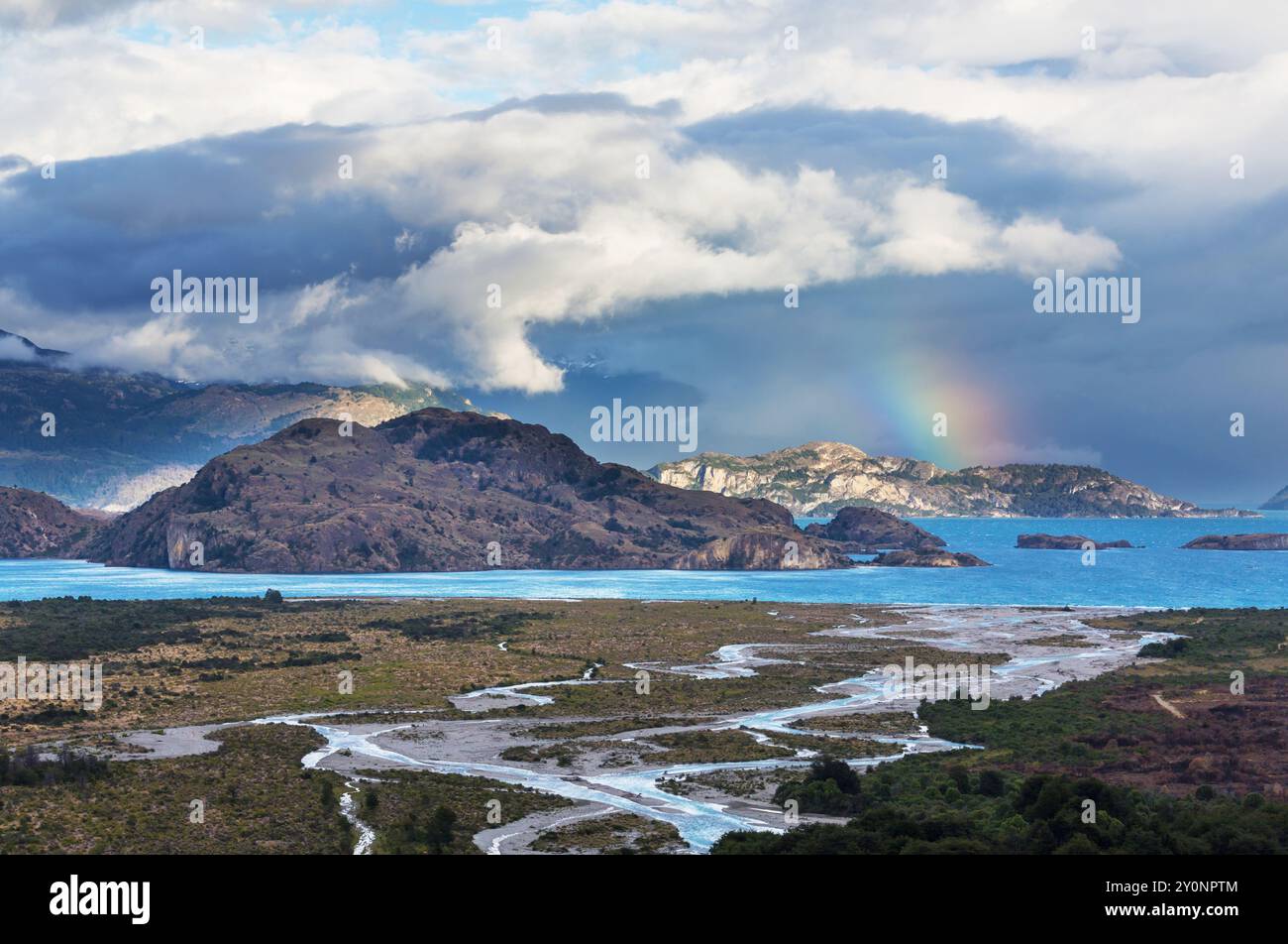 General Carrera Lake, Carretera Austral, Patagonia - Chile. Beautiful ...