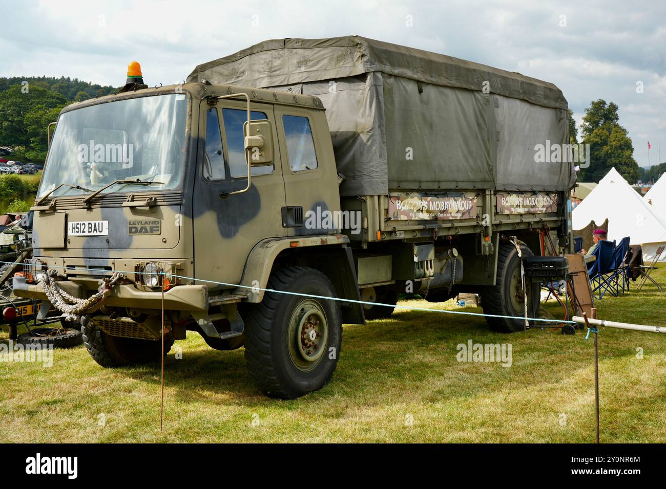 1991 Leyland Daf Military lorry at a country fair Stock Photo - Alamy