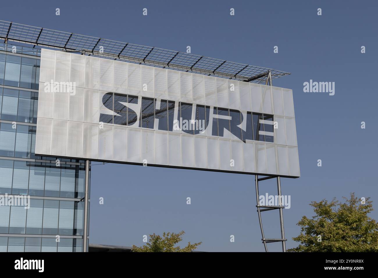 Niles - August 22, 2024: Shure Incorporated audio product headquarters ...