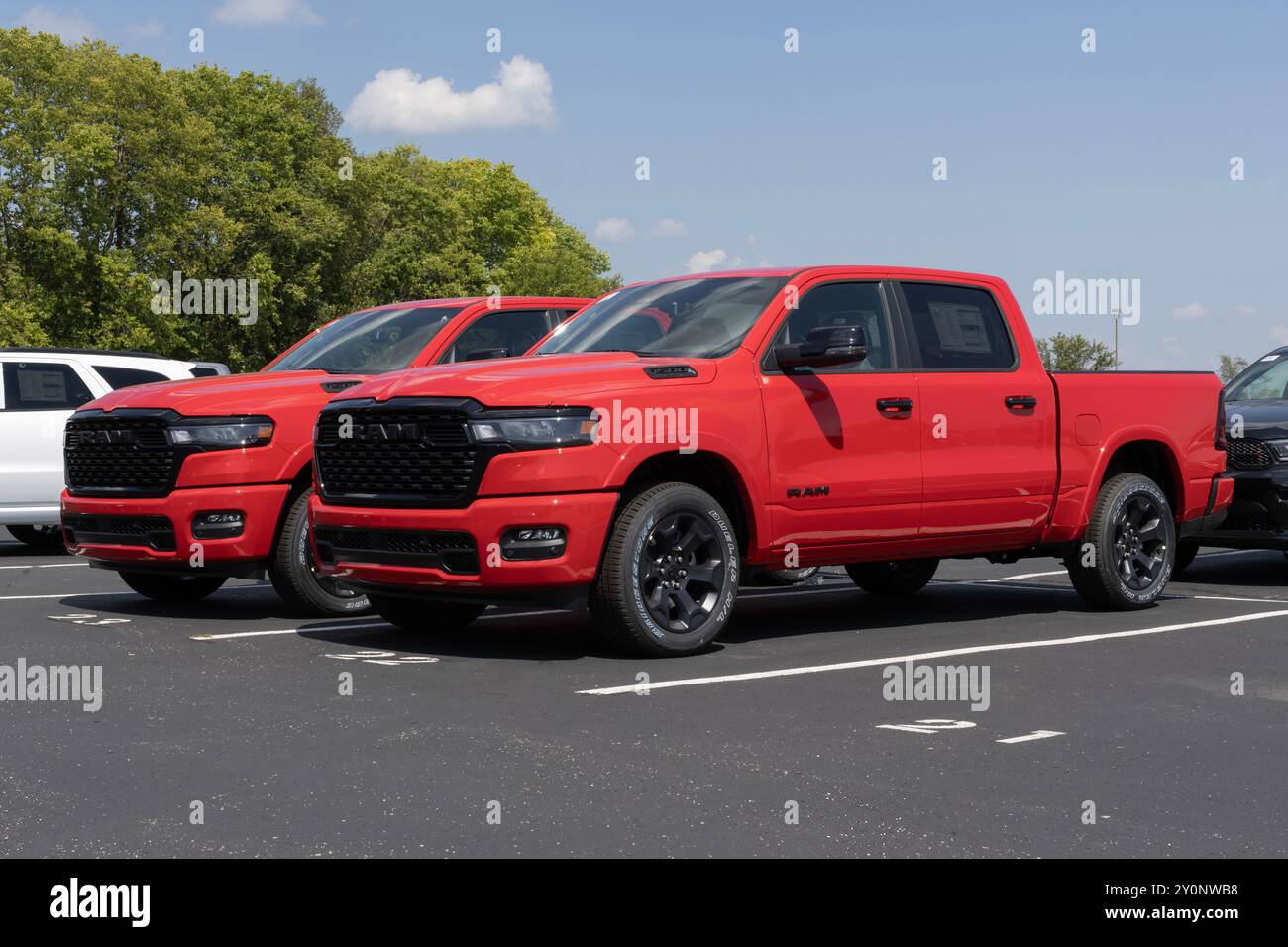 Kokomo - August 25, 2024: Ram 1500 Big Horn Crew Cab 4X4 display. Ram ...