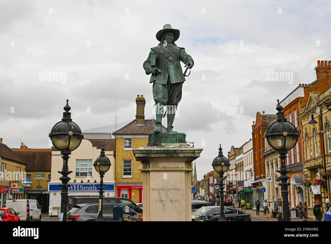 Statue of 17th Century parliamentarian and Lord Protector, Oliver ...