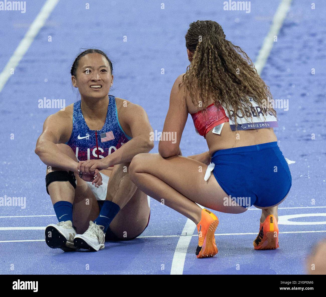 Taylor Swanson of United States seen during the Women's T37 100m Final ...