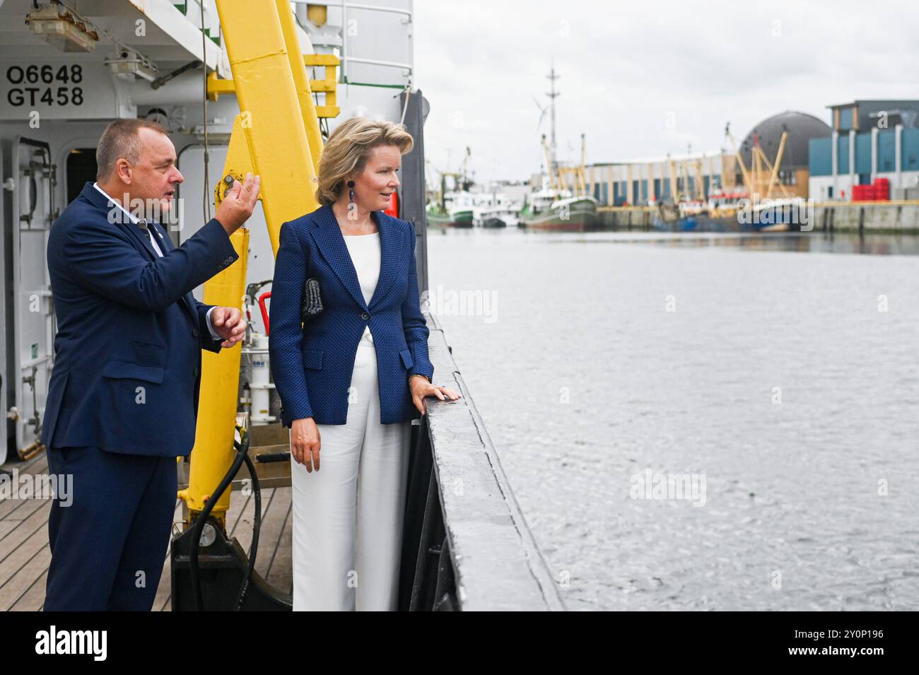 Oostende, Belgium. 3 September 2024 : Her Majesty the Queen visits the ...