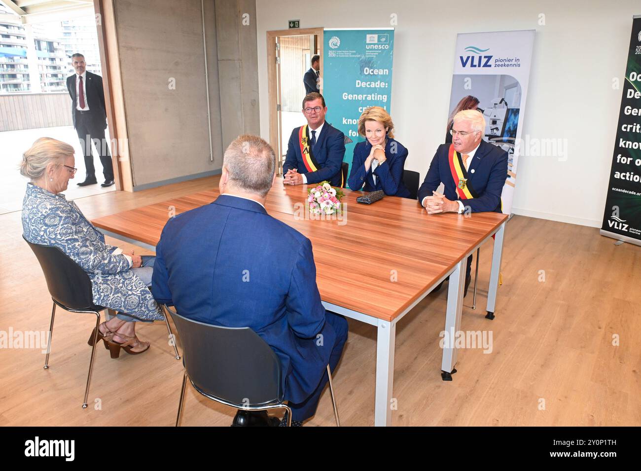 Oostende, Belgium. 3 September 2024 : Her Majesty the Queen visits the ...