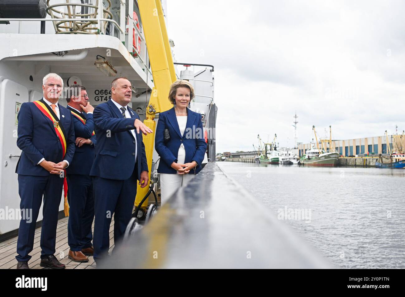 Oostende, Belgium. 3 September 2024 : Her Majesty the Queen visits the ...