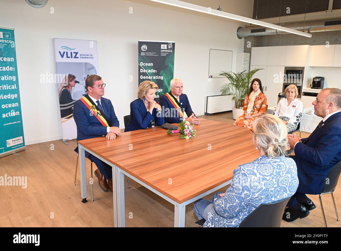 Oostende, Belgium. 3 September 2024 : Her Majesty the Queen visits the ...