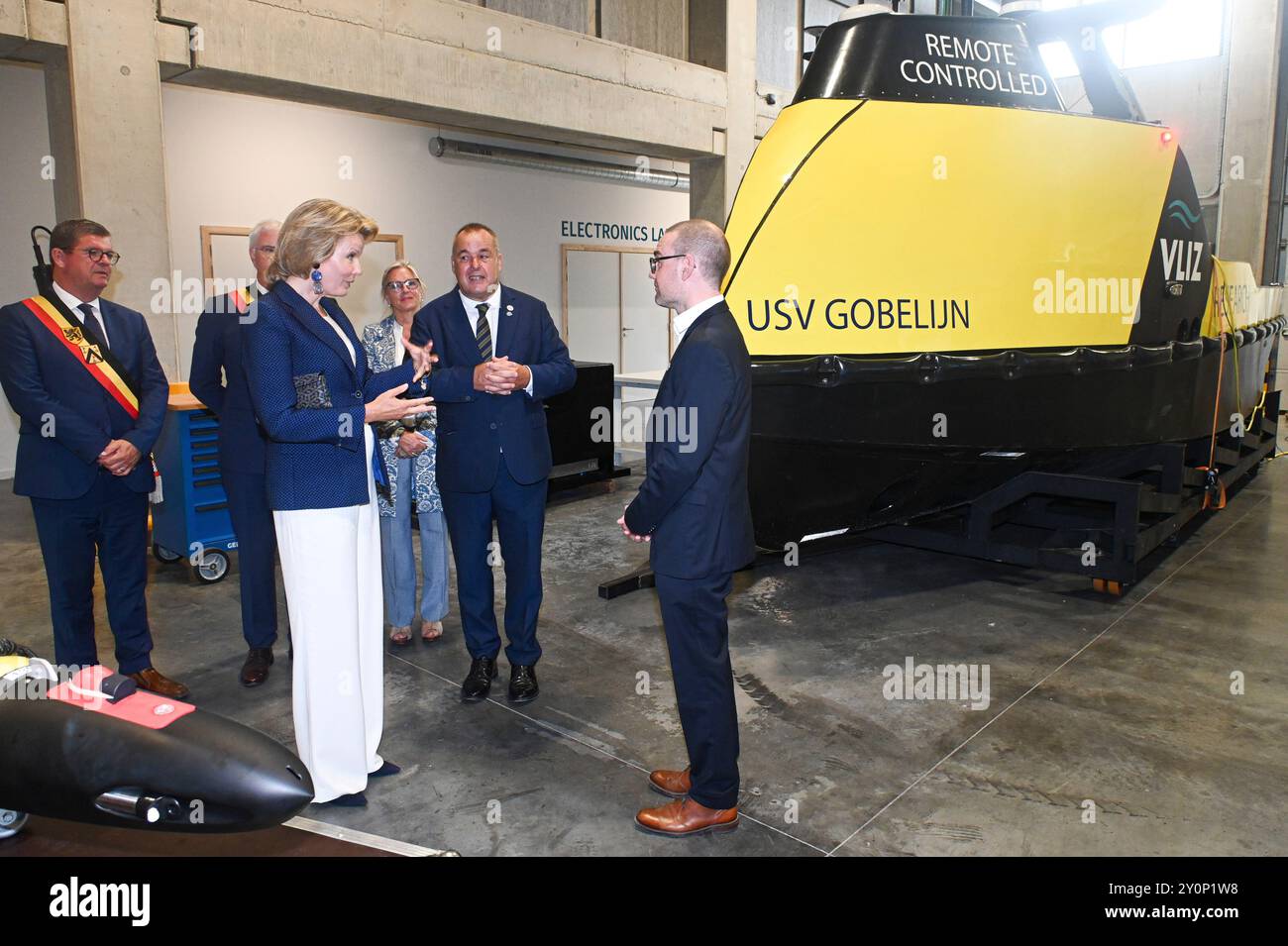 Oostende, Belgium. 3 September 2024 : Her Majesty the Queen visits the ...