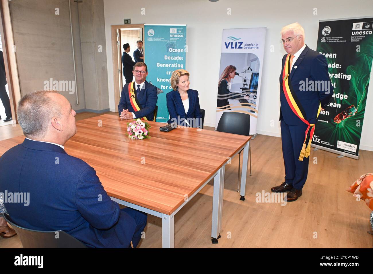 Oostende, Belgium. 3 September 2024 : Her Majesty the Queen visits the ...