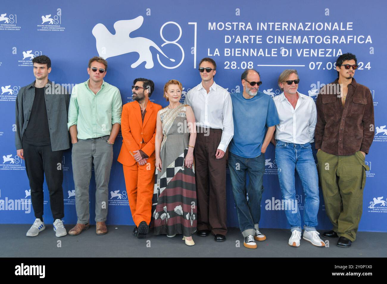 Venice, Italy. 03rd Sep, 2024. Drew Starkey, Omar Apollo, Jonathan ...