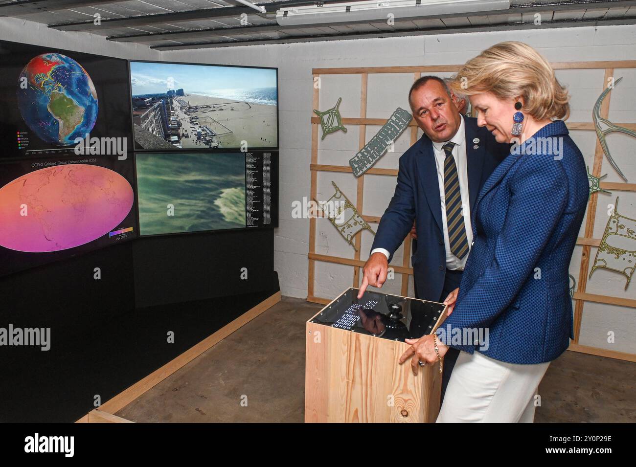 Oostende, Belgium. 3 September 2024 : Her Majesty the Queen visits the ...