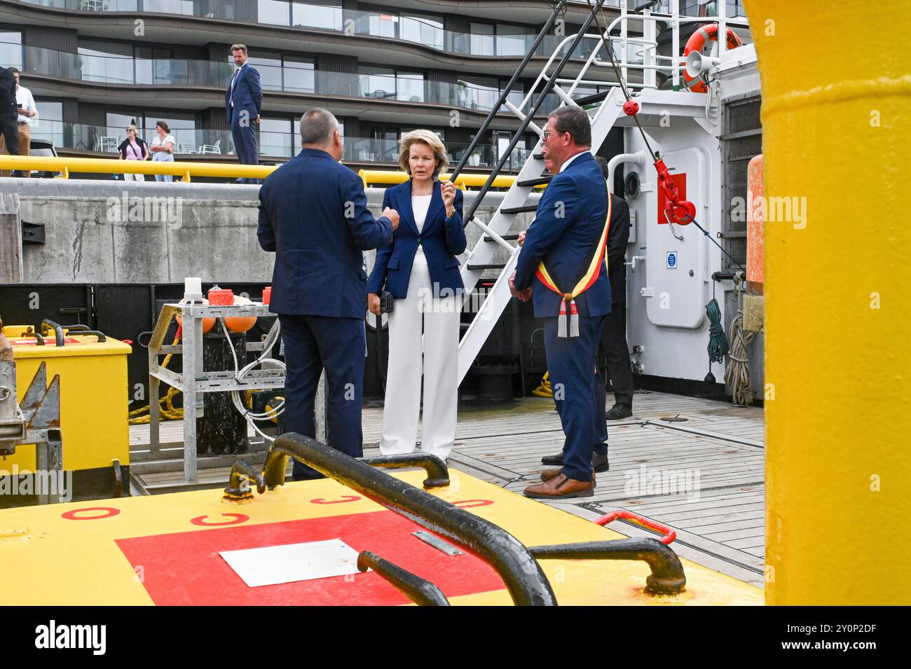 Oostende, Belgium. 3 September 2024 : Her Majesty the Queen visits the ...