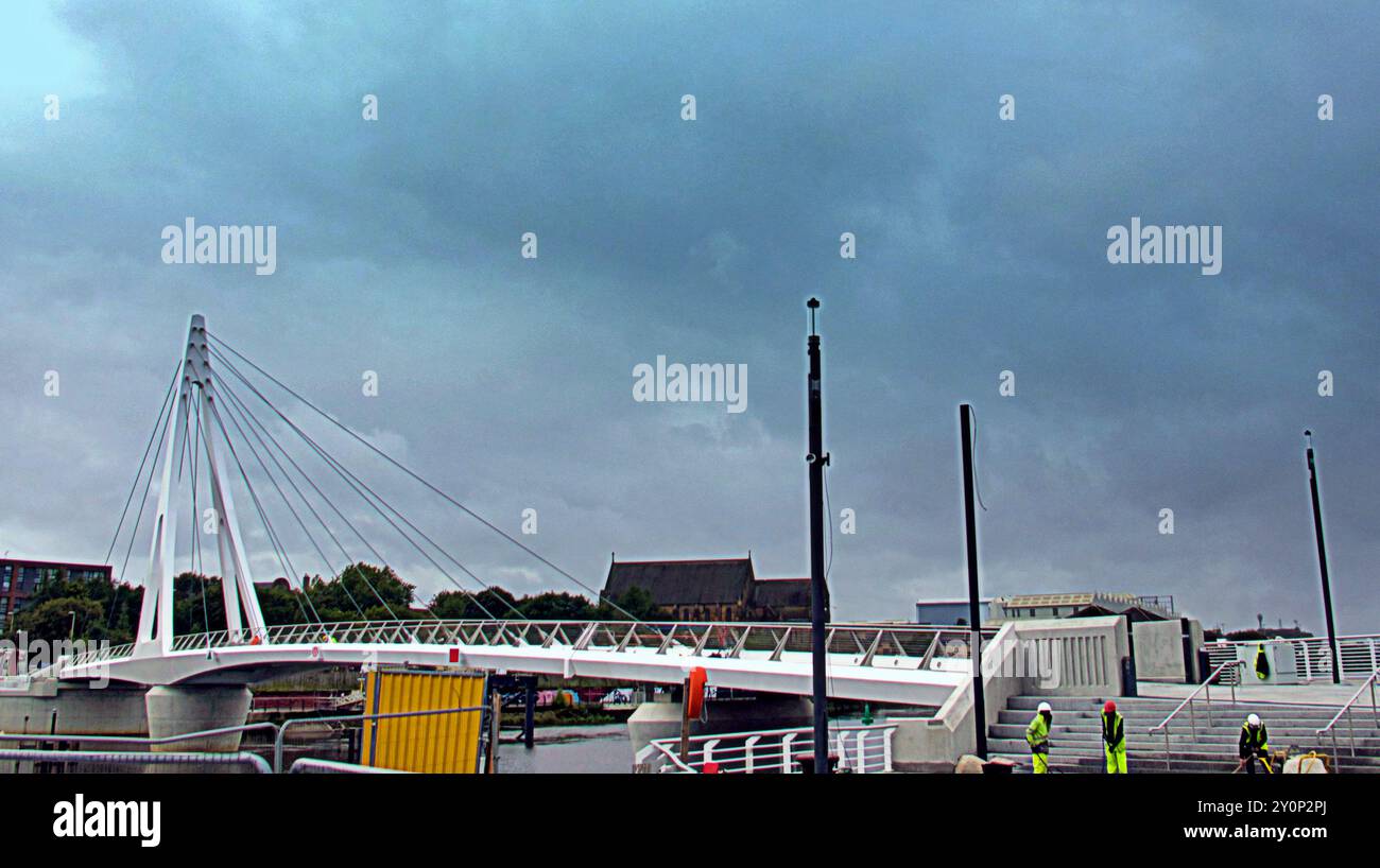 Glasgow, Scotland, UK. 3rd September, 2024. The new bridge "The Govan ...