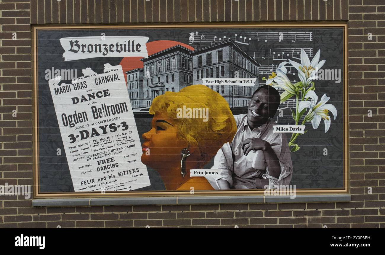 Art Mural celebrating African-American and jazz music located in ...