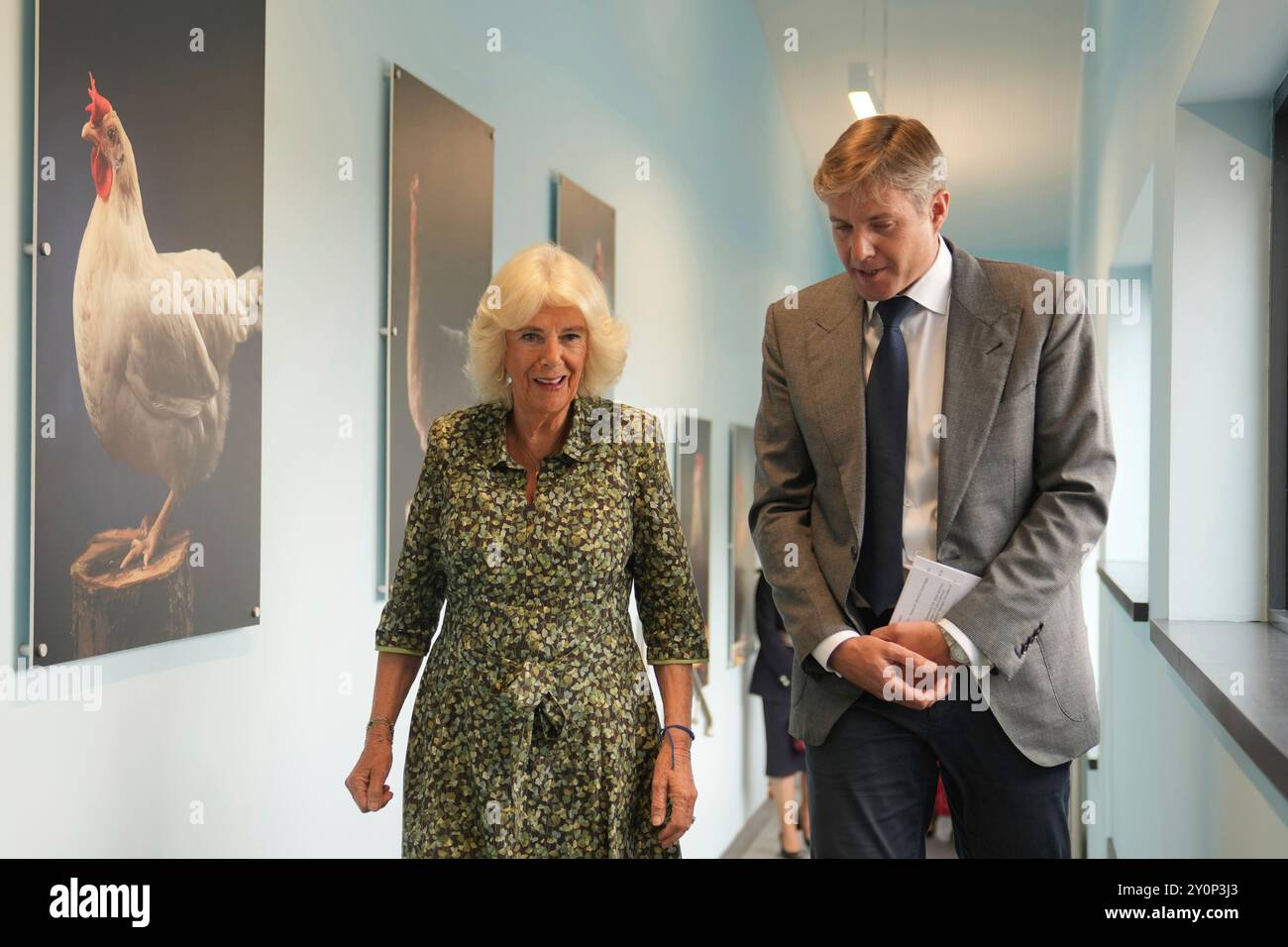 Queen Camilla with with Chief Executive of Stonegate Farmers, Adrian ...