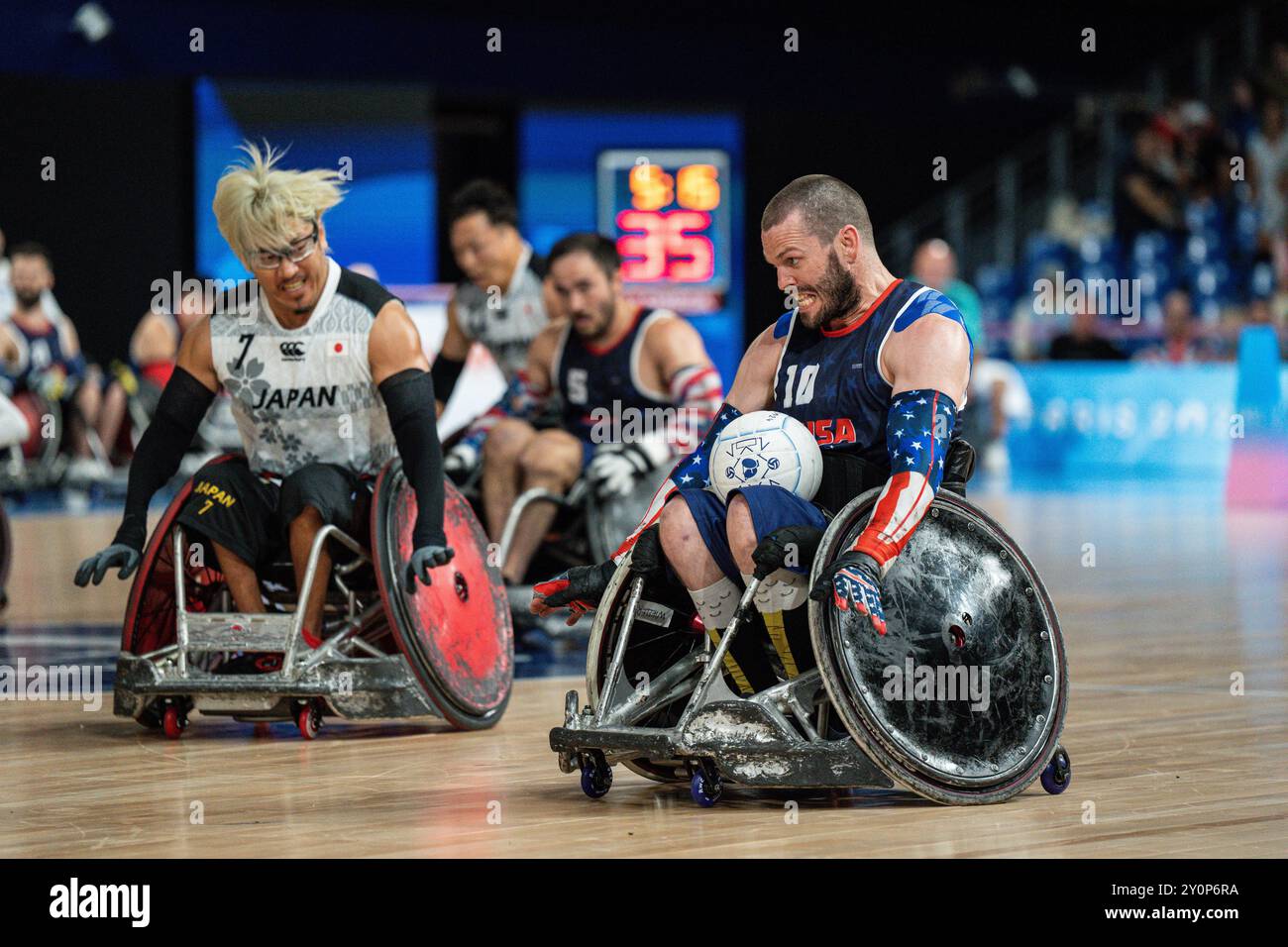 Paris, France. 02nd Sep, 2024. United States Josh Wheeler (10) is ...