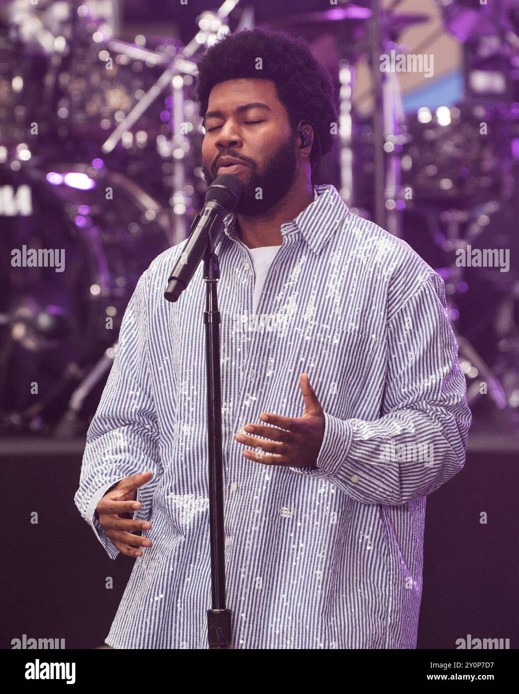 Ny. 30th Aug, 2024. Khalid on stage for NBC Today Show Concert Series ...
