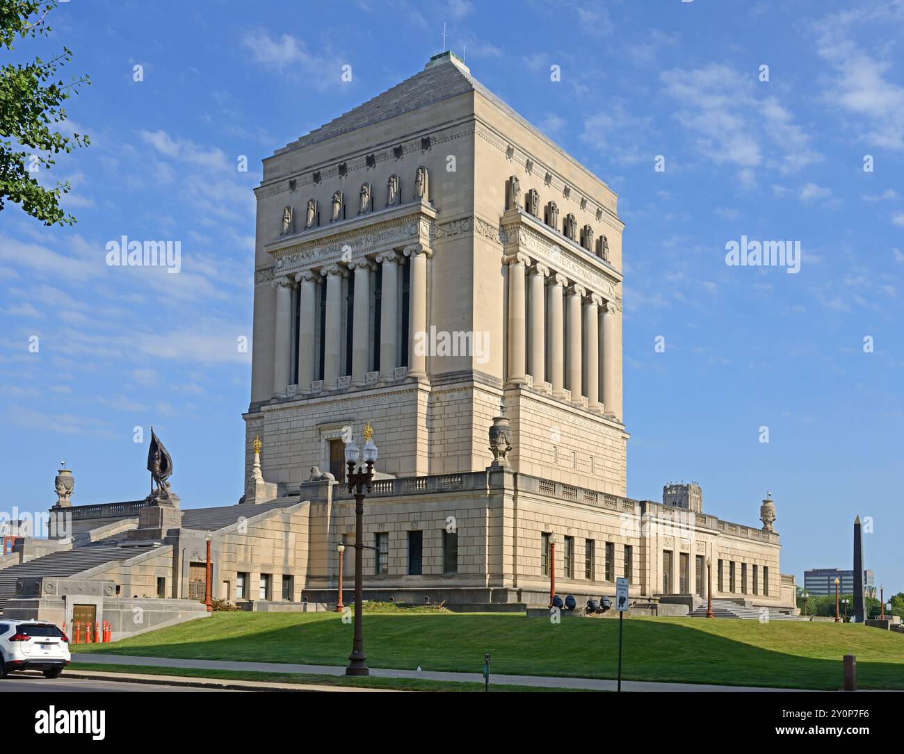 Centerpiece of Indiana World War Memorial Plaza is Indiana World War ...