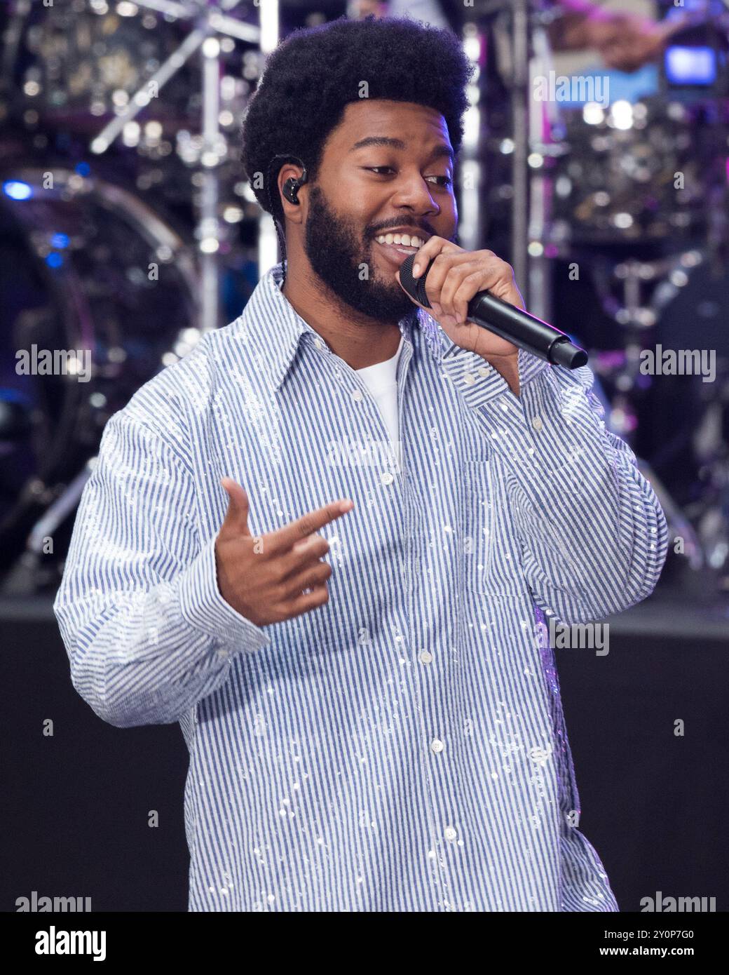 Ny. 30th Aug, 2024. Khalid on stage for NBC Today Show Concert Series ...