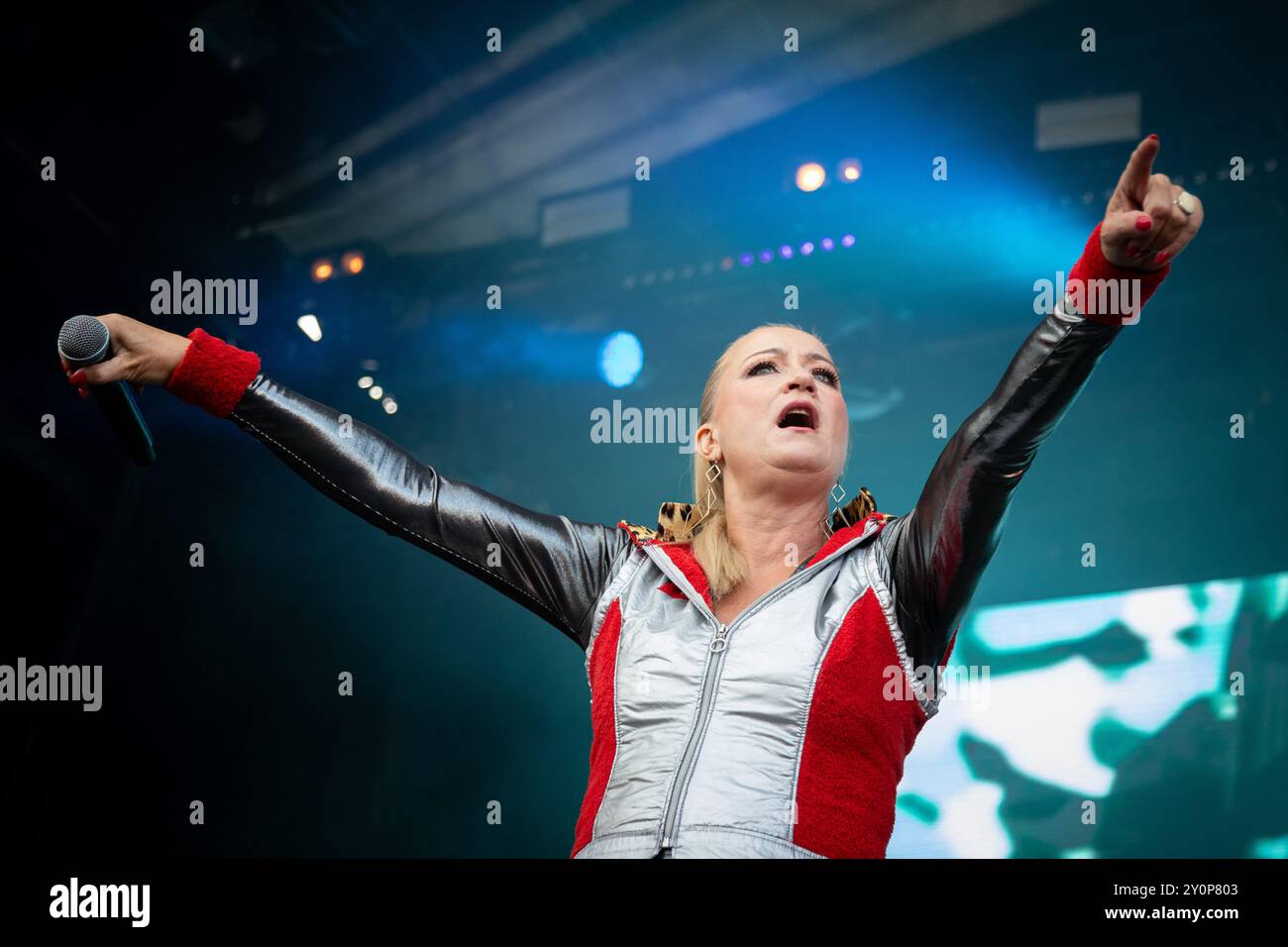 Trondheim, Norway. 24th, August 2024. The Danish Eurodance gropu Daze ...