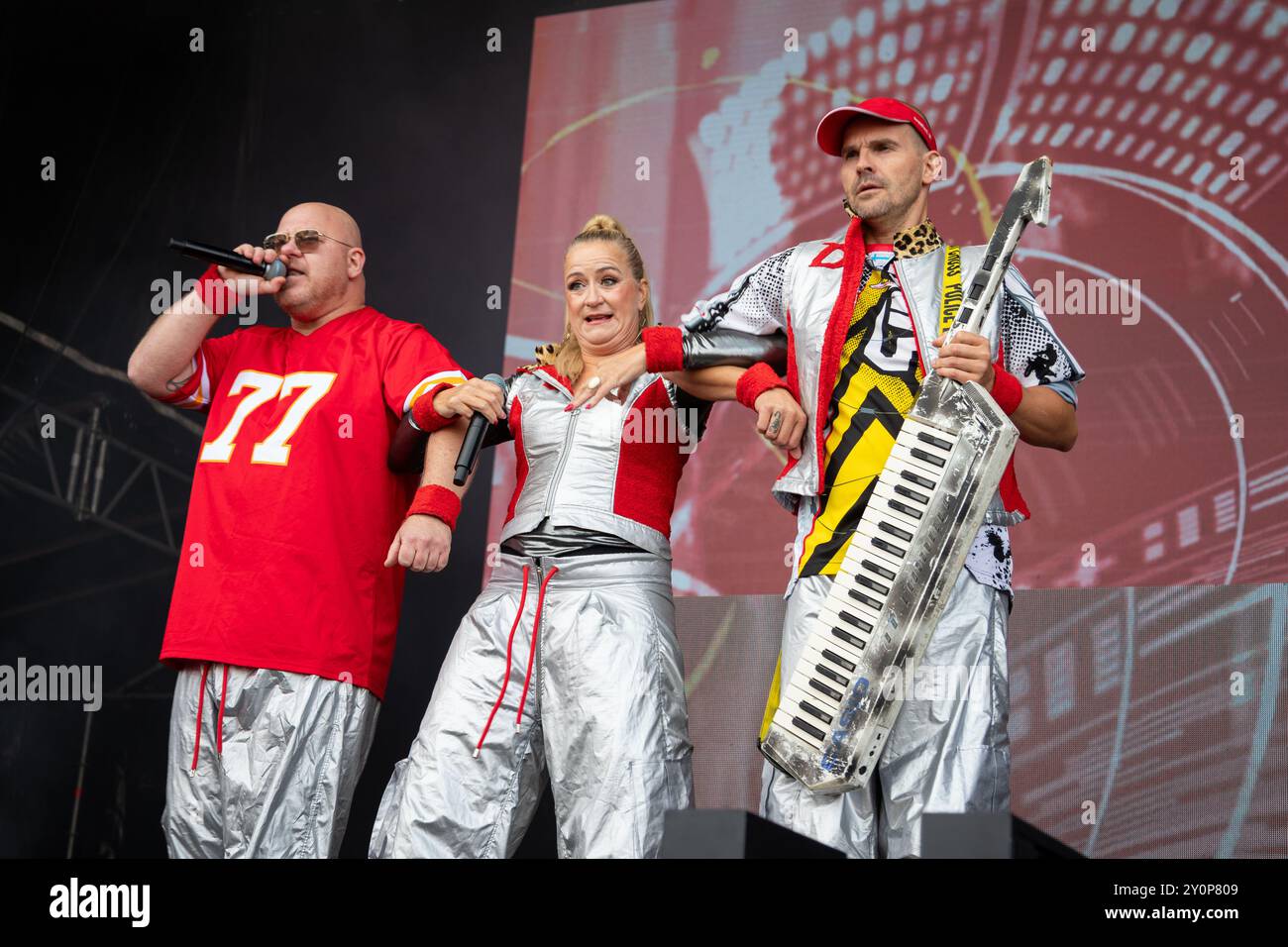 Trondheim, Norway. 24th, August 2024. The Danish Eurodance gropu Daze ...