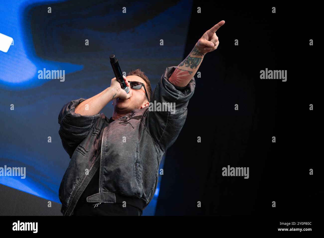 Trondheim, Norway. 24th, August 2024. The British boyband Five performs ...
